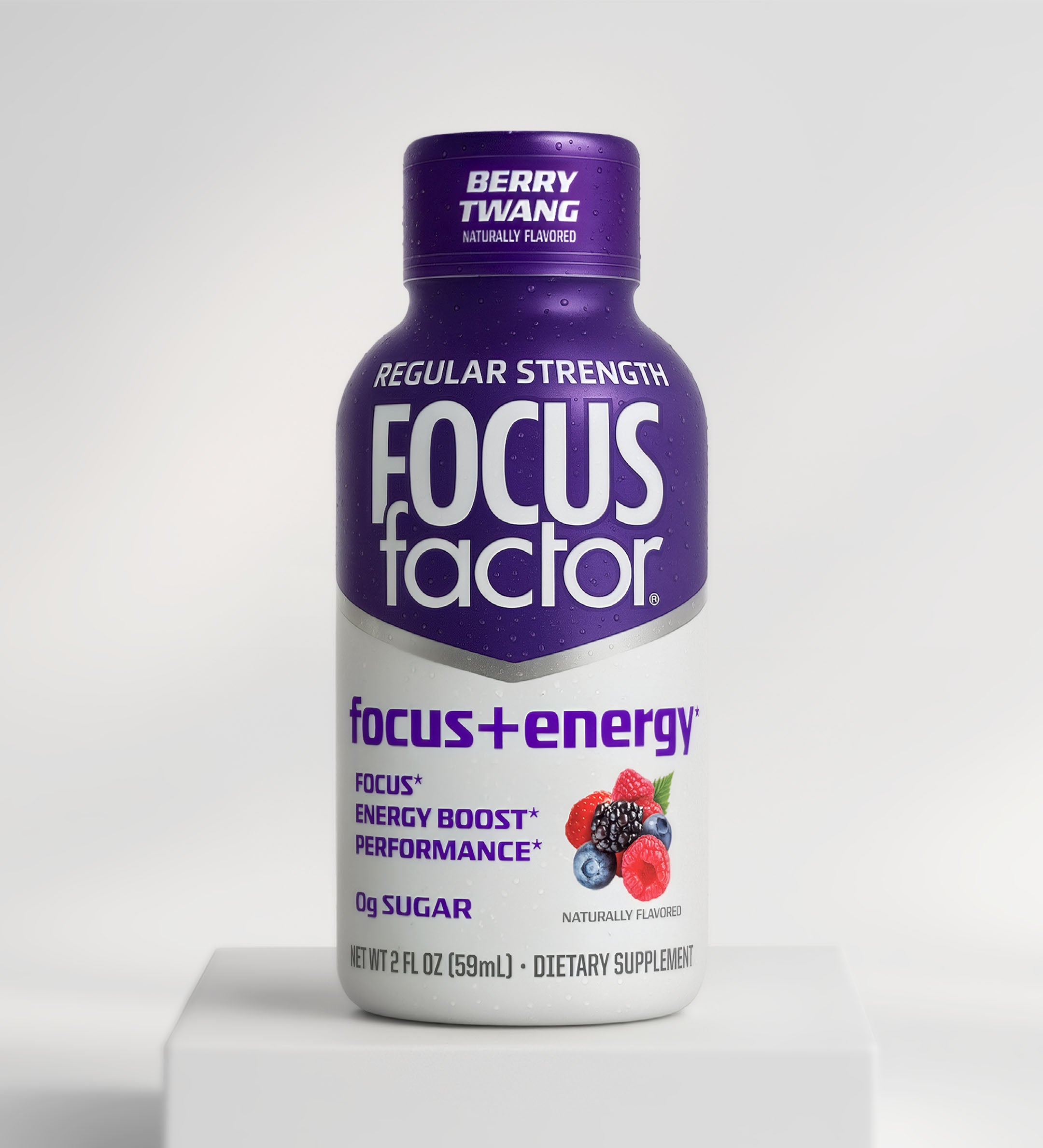Focus + Energy Shot - Regular Strength - Berry Twang Flavor